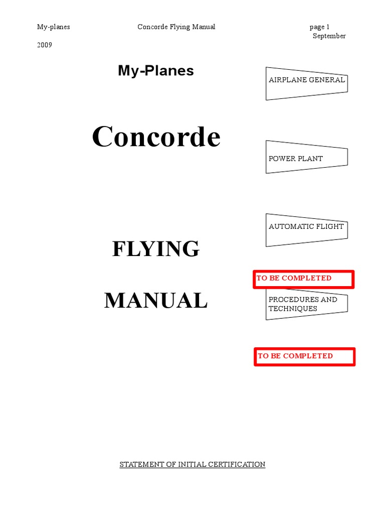 My-Planes Concorde Flying Manual 931 | PDF | Flight Control Surfaces ...