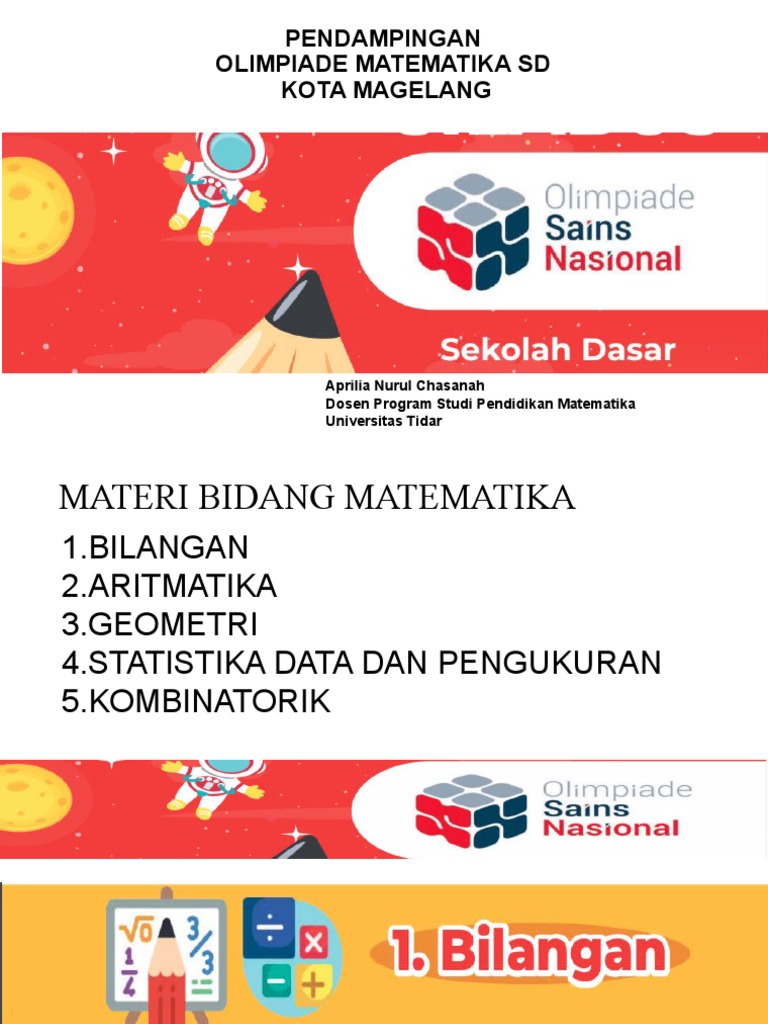 KSN SD 2023 - Awal Dan Bilangan | PDF