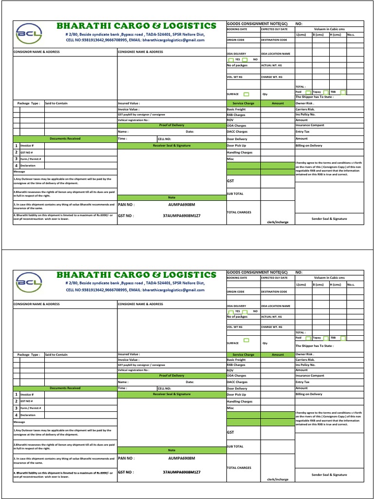 LR Format 1.2 | PDF | Cargo | Bill Of Lading