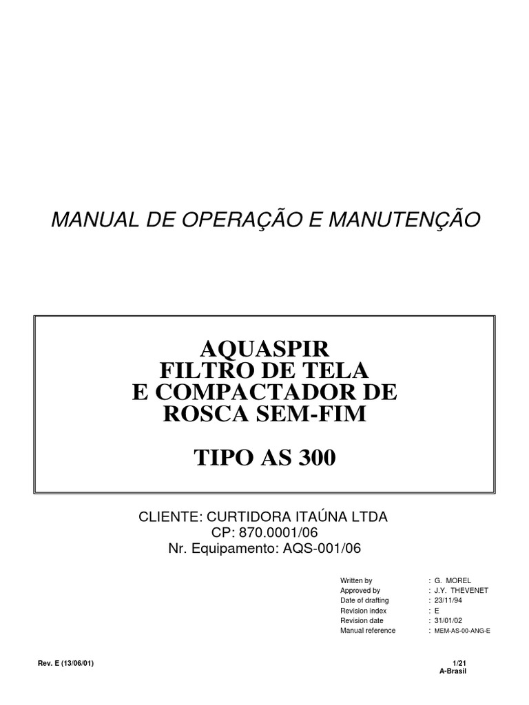 Manual As300 Aqs001 Aqs002 | PDF