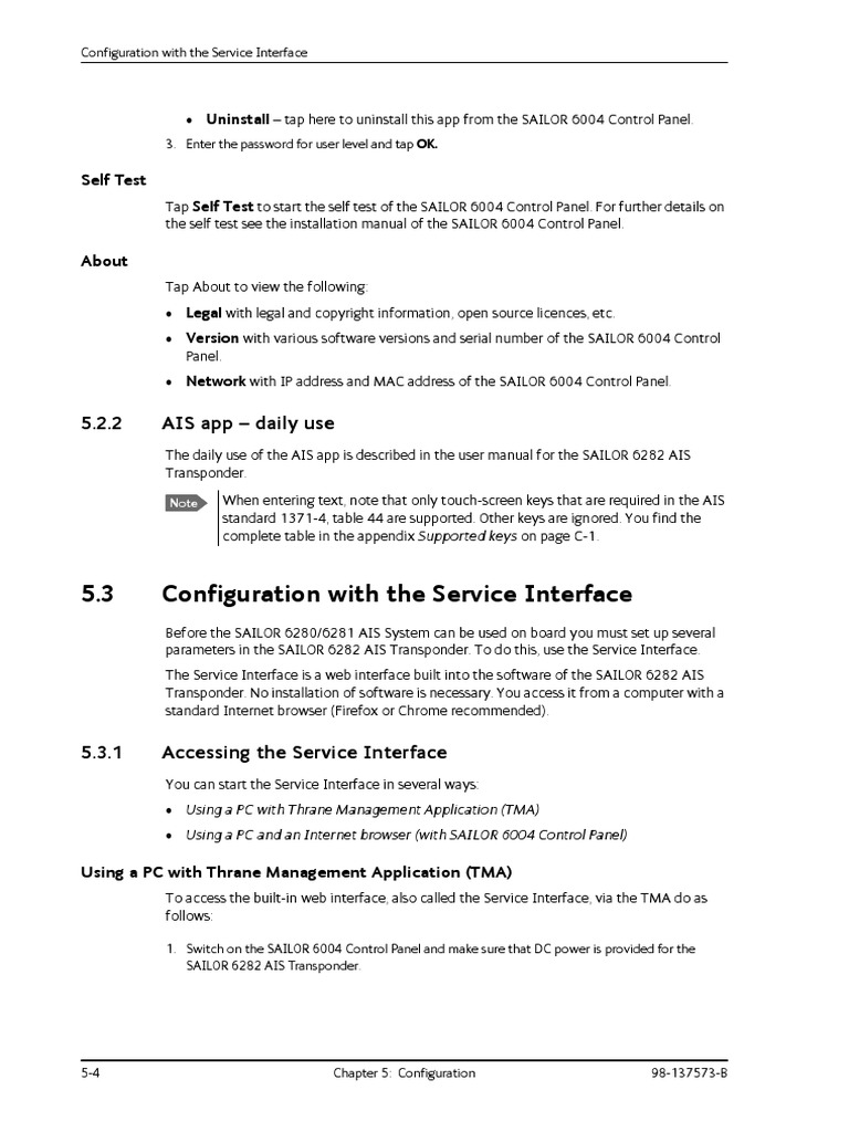 How To Program Cobhem Sailor 6280 AIS 98-137573-B-AIS-IM | PDF | Application Software | Ip Address
