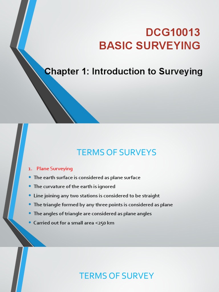 Chapter 1 Introduction To Surveying | PDF | Surveying | Map