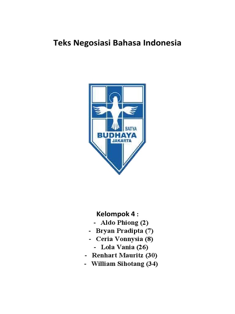 Teks Negosiasi Kel 4 | PDF