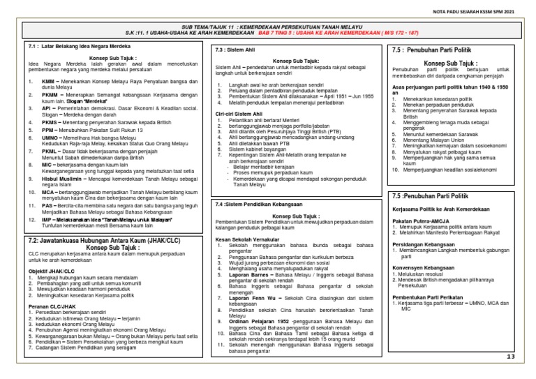 003 Nota Padu Sejarah T4-13 | PDF