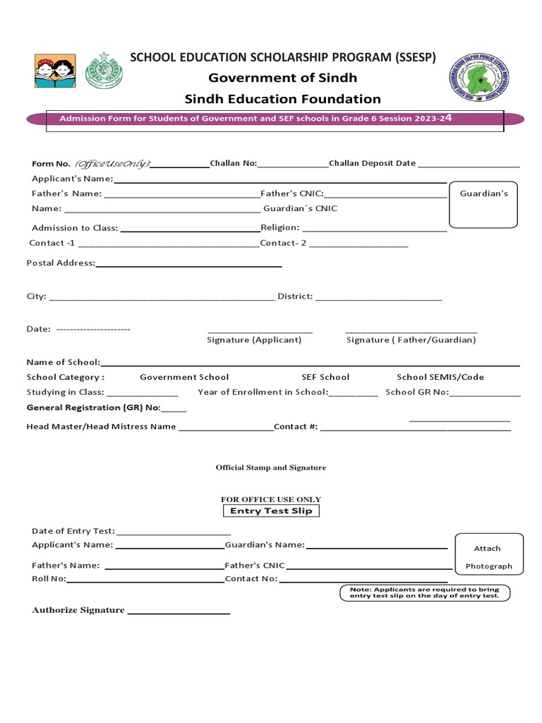 School Education Scholarship Program (Ssesp | PDF