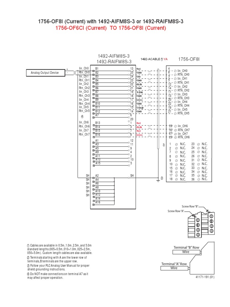 1756-OF8I (Current) With 1492-AIFM8S-3 or 1492-RAIFM8S-3 41171-191 Rev ...