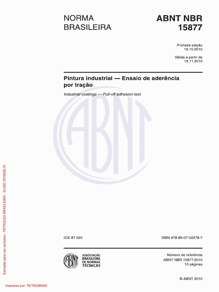 NBR 15877 - 2010 | PDF