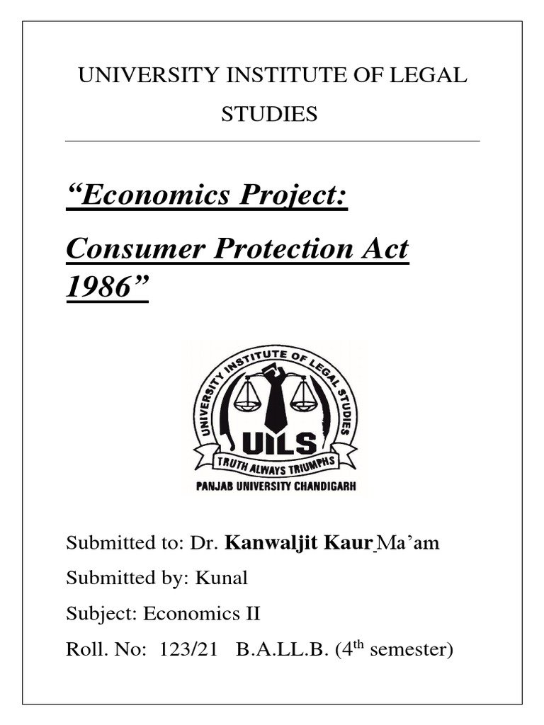 Economics Project 4th Sem | PDF