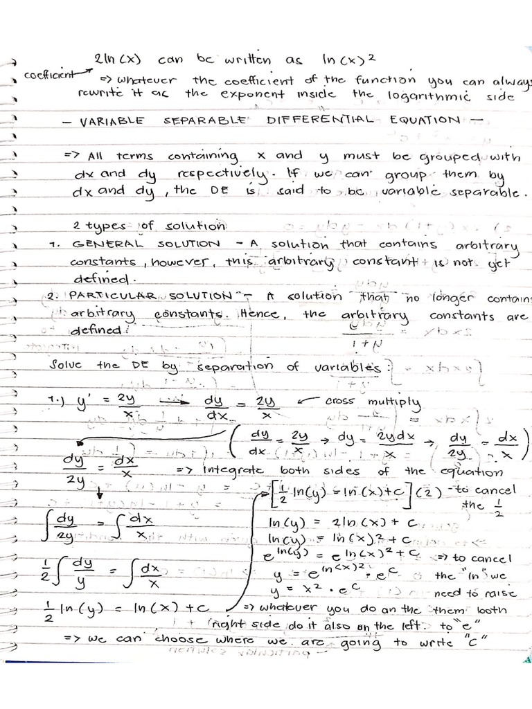 7 Variable Separable Pdf