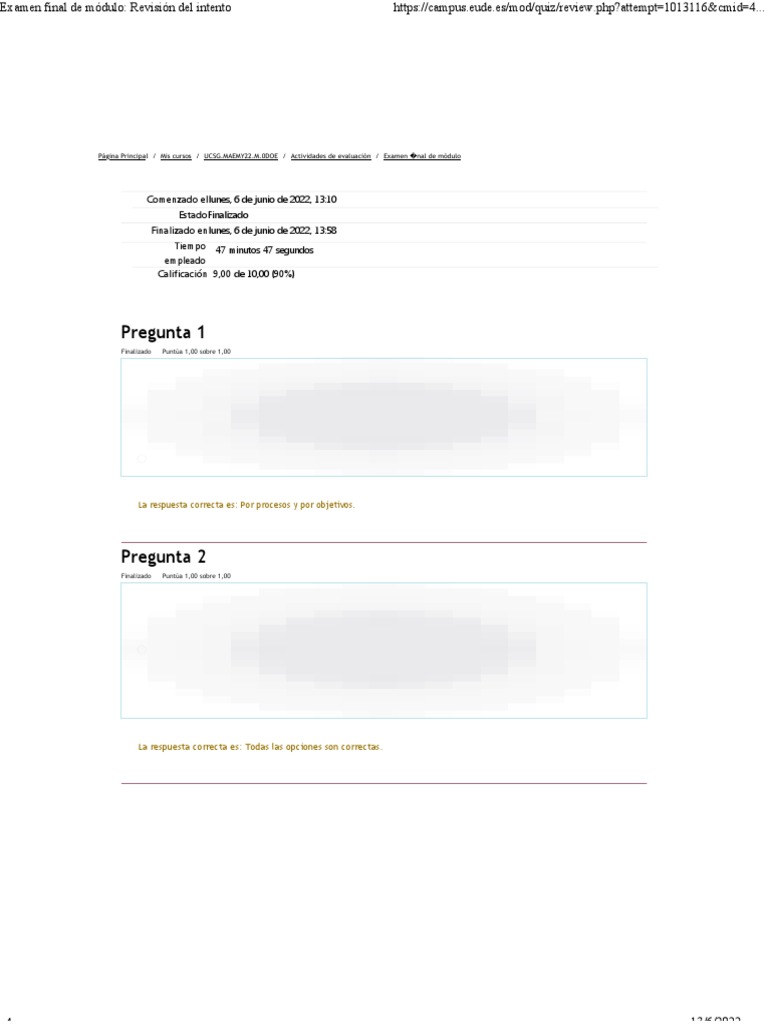 Examen Final de Módulo 20 | PDF