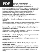 Mga Batas Na Nangangalaga Sa Mga Karapatan NG | PDF