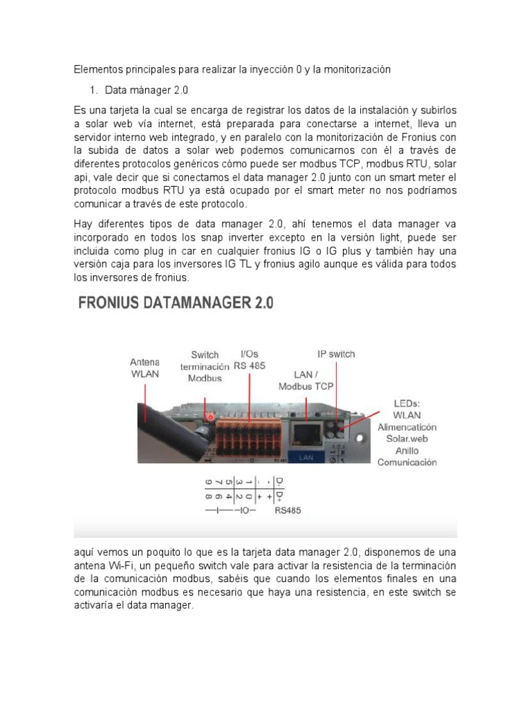 Webinar Formativo Inyección 0 en Inversores Fronius | PDF | Dirección IP | Enrutador (Computación)