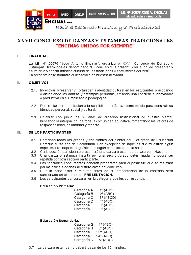 Proyecto de Danzas 2023 | PDF | Bailes