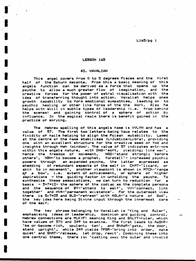 GDcorrespondencecourselessons 165 | PDF | Tetragrammaton | Angel