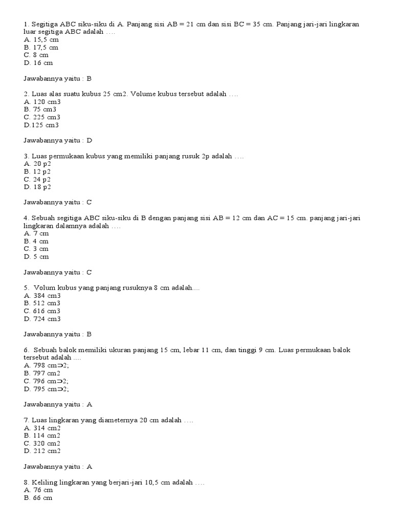 Matematika 5 | PDF | Metode & Bahan Ajar | Griya & Taman
