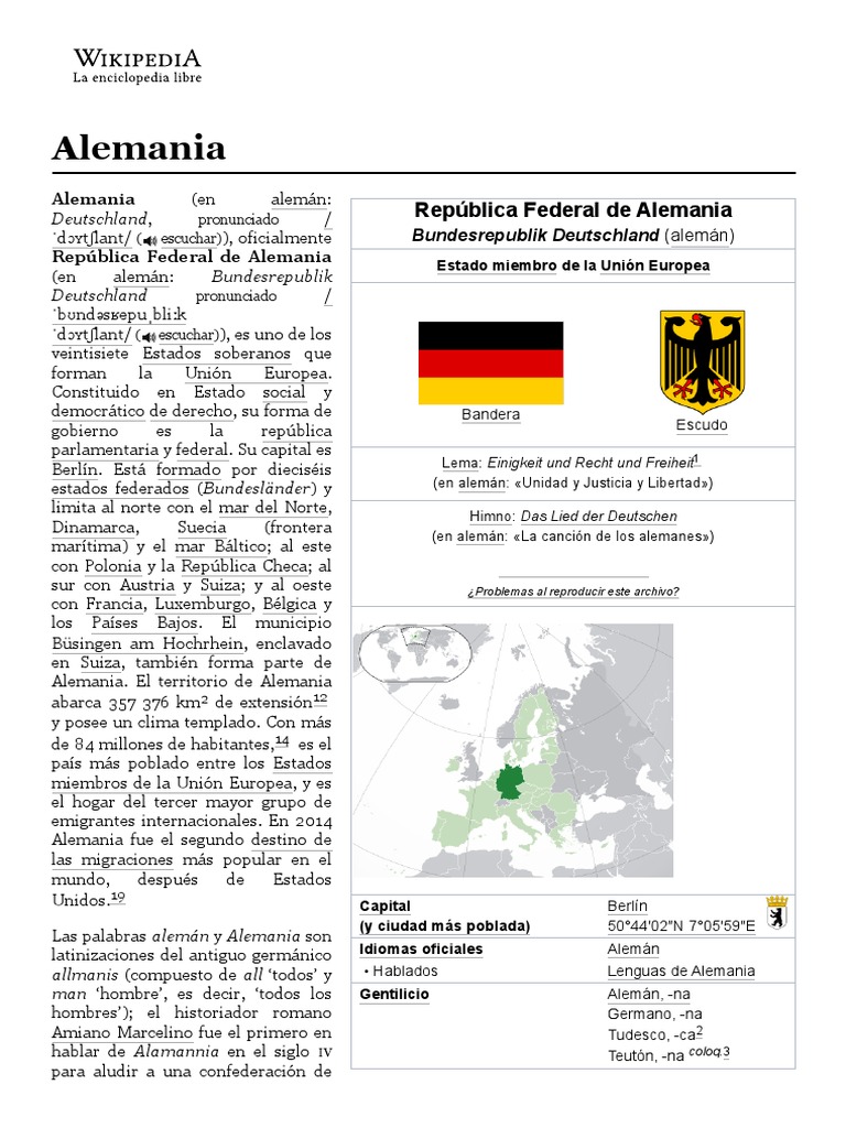 Alemania | PDF | Alemania | Política mundial