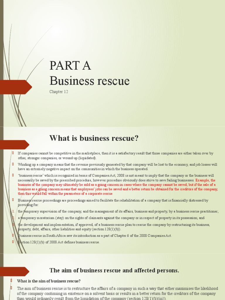 Rescue Notes (Chapter 12) Final | PDF