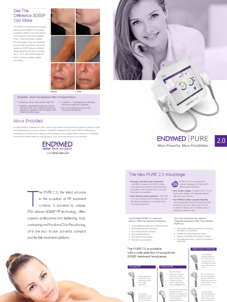 ENDYMED Pure Brochure EMPUREPHY E MAY2017 PRINT | PDF | Scar | Skin