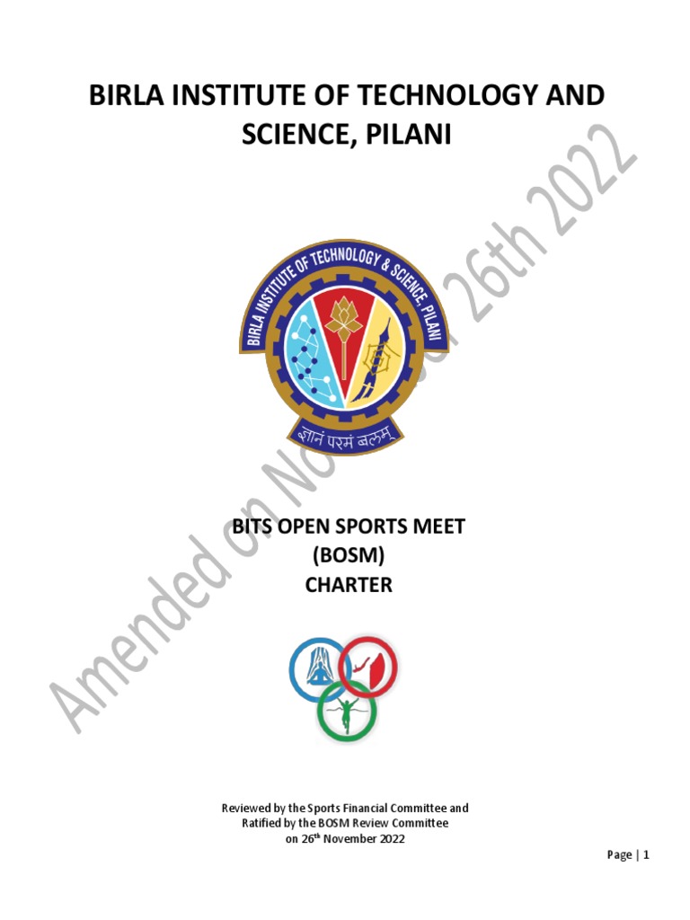 BOSM Charter (November 26, 2022) | PDF
