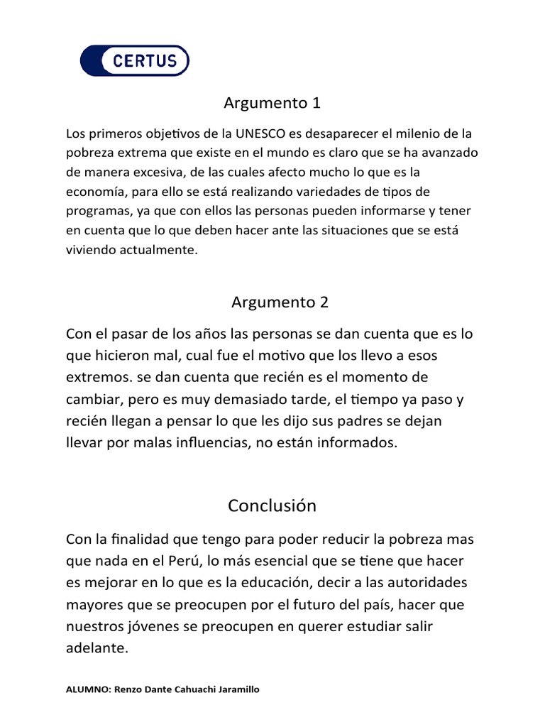 Argumento 1 | PDF
