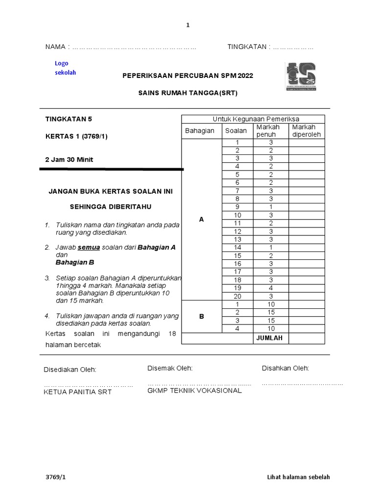 Batu Pahat SRT PPC 2022 | PDF