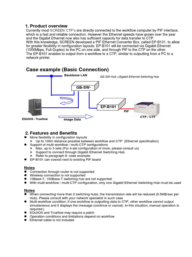 EP-B101 Introduction | PDF | Network Switch | Ethernet