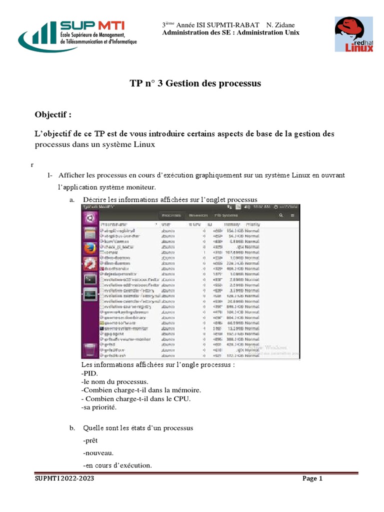 TP3 Linux | PDF