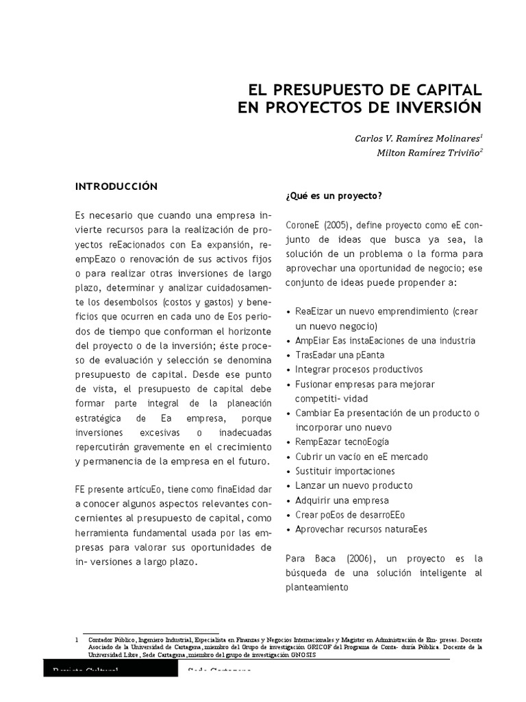 Portalderevistas, 115-122 | PDF | Presupuesto | Tasa interna de retorno