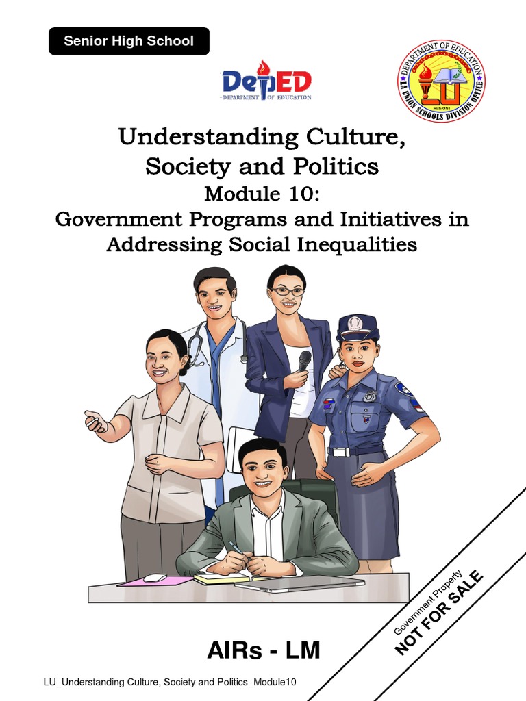 UCSP Q2 Module 10 Government Programs and Initiatives in Addressing ...