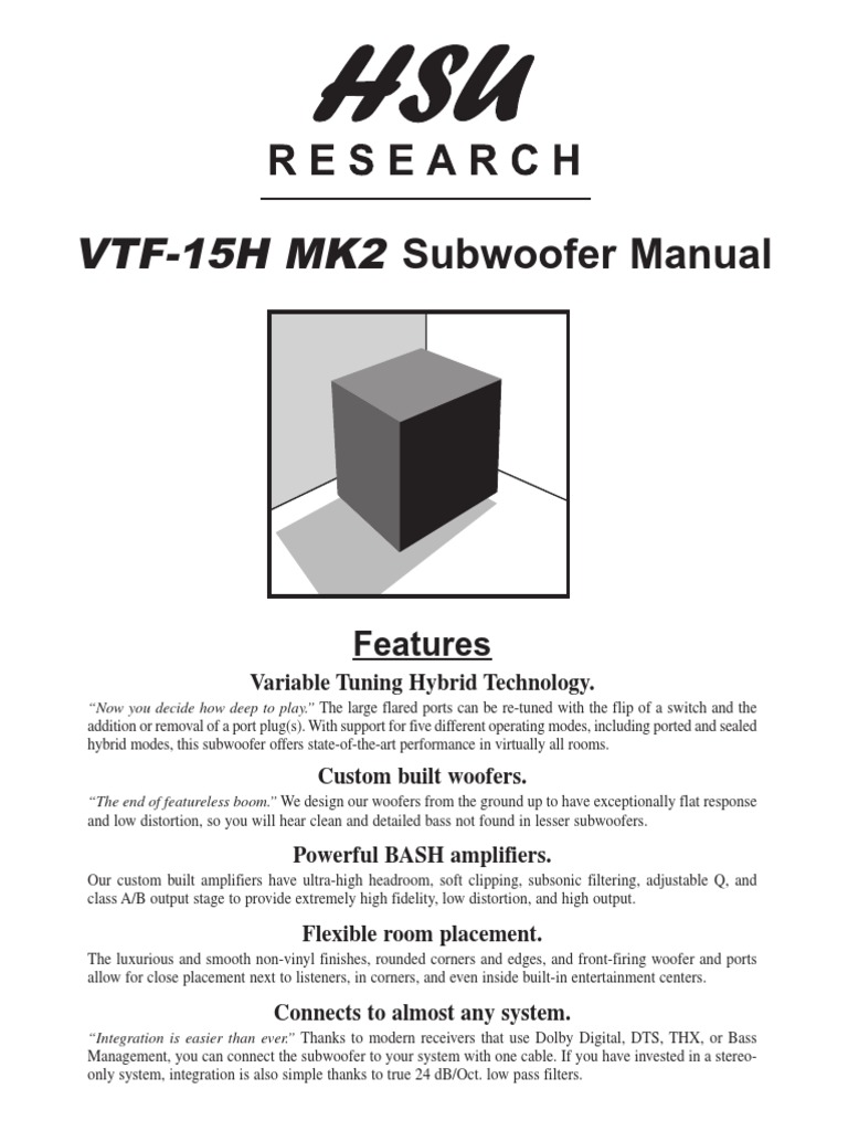 VTF 15HMK2manual | PDF