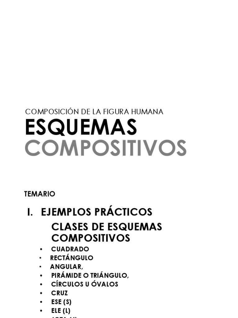 3.1 La Composición de La Figura Humana Esquemas Compositivos P | PDF ...
