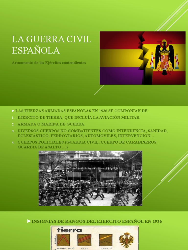 Armamento en la Guerra Civil Española | PDF | Infantería | Ametralladora