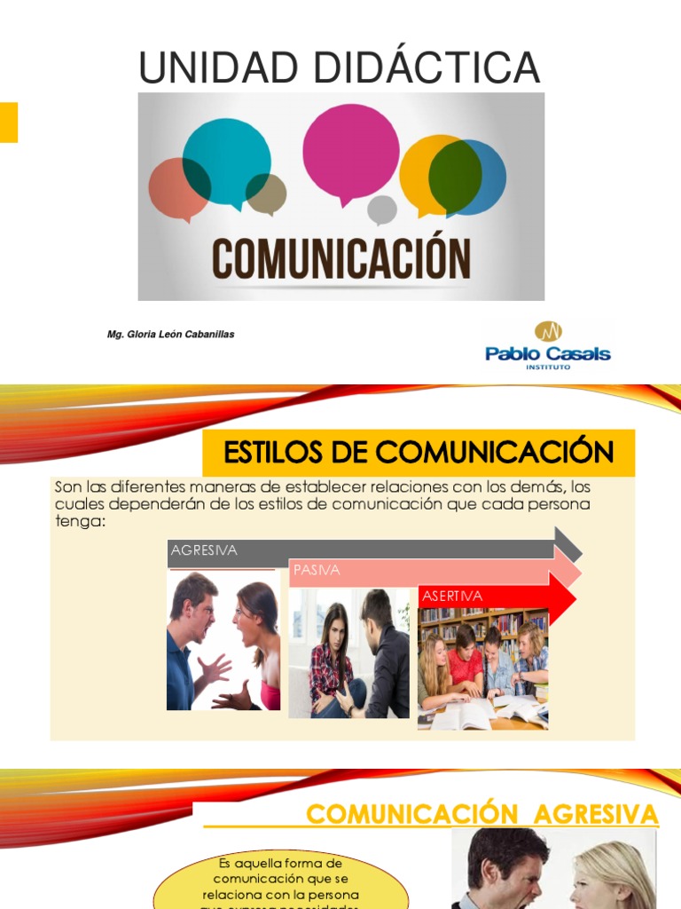 4 - ESTILOS DE COMUNICACIÓN | PDF | Comunicación | Ciencias del comportamiento