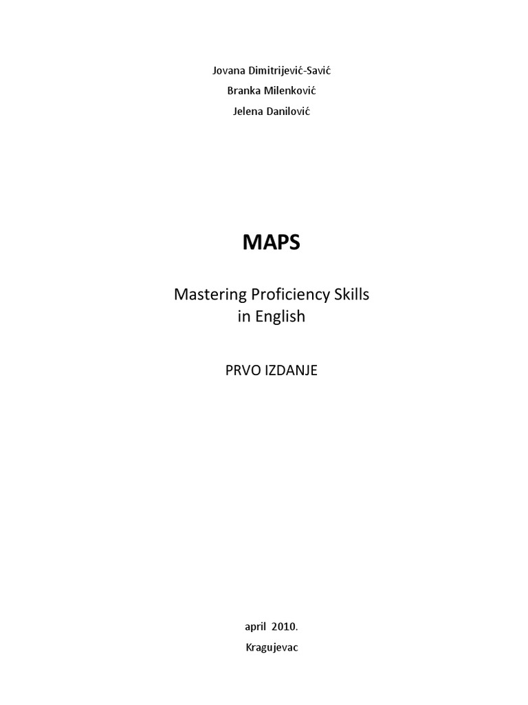 MAPS Mastering Proficiency Skills in Eng | PDF