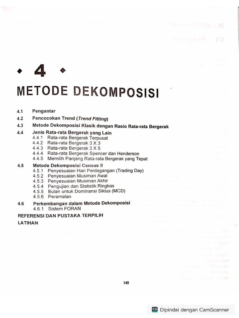 Metode Dekomposisi | PDF