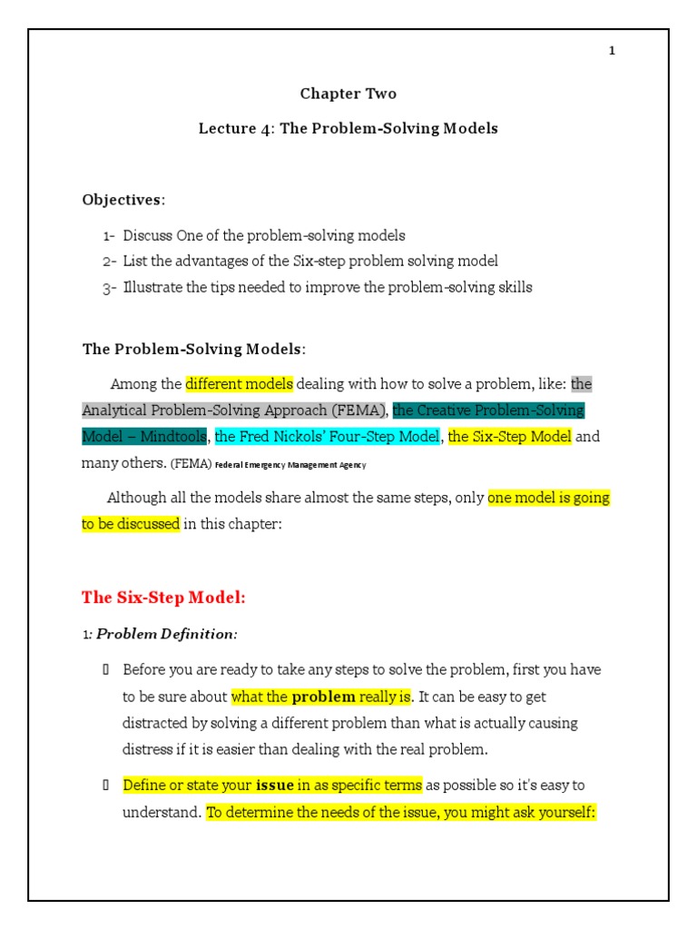 Module 2 Lecture 4 Problem Solving | PDF | Behavior Modification | Psychology