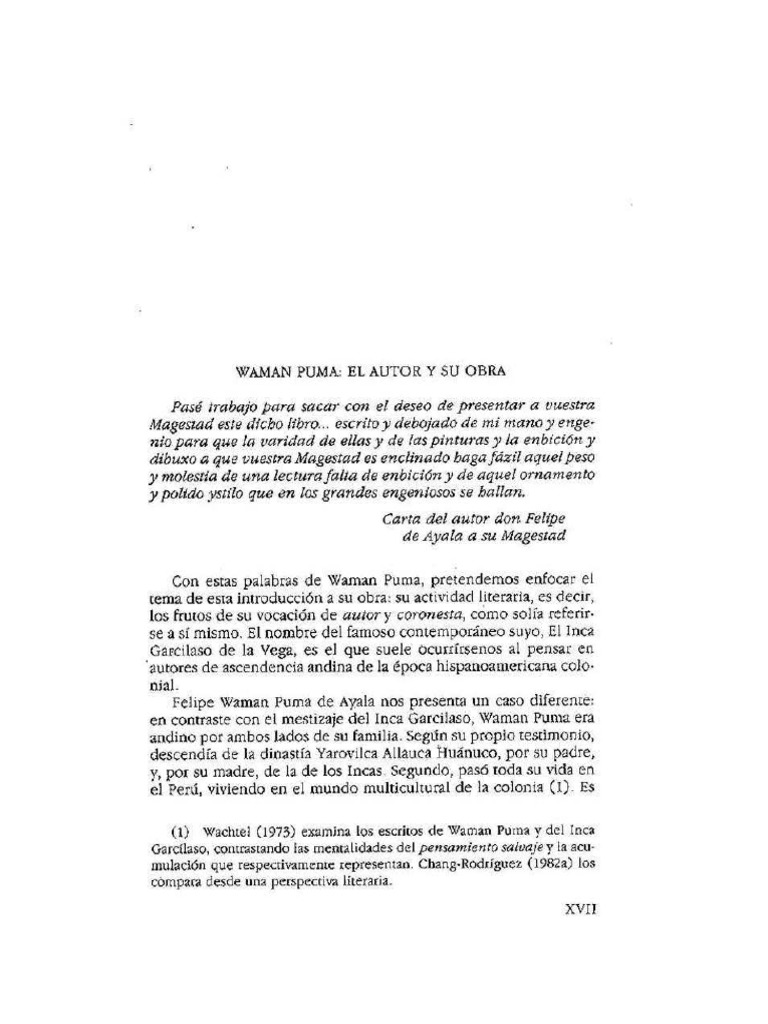 Waman Puma: Autor y Obra | PDF