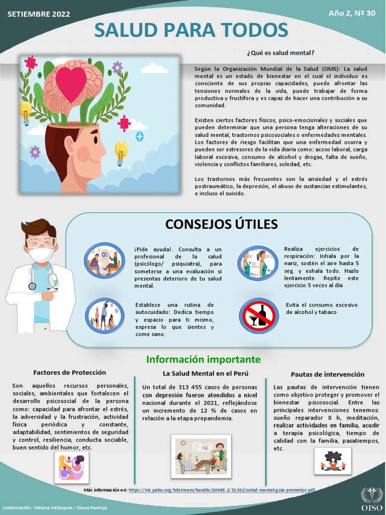 30 Boletin OISO - Salud Mental | PDF | Salud mental | Trastorno depresivo mayor