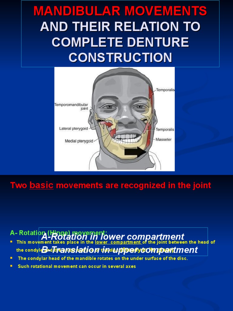 Mandibular Movements Modified | PDF | Human Anatomy | Dentistry Branches