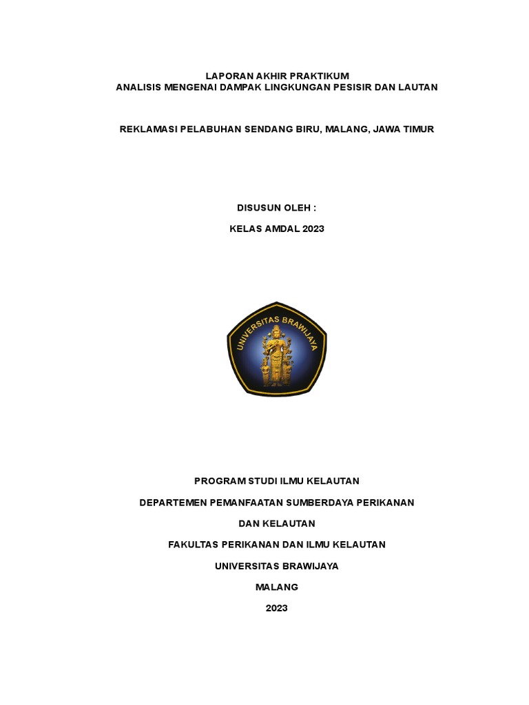 LAPORAN PRAKTIKUM AMDAL I1 Revq | PDF
