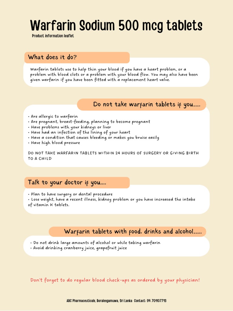 Warfarin 500mcg | PDF