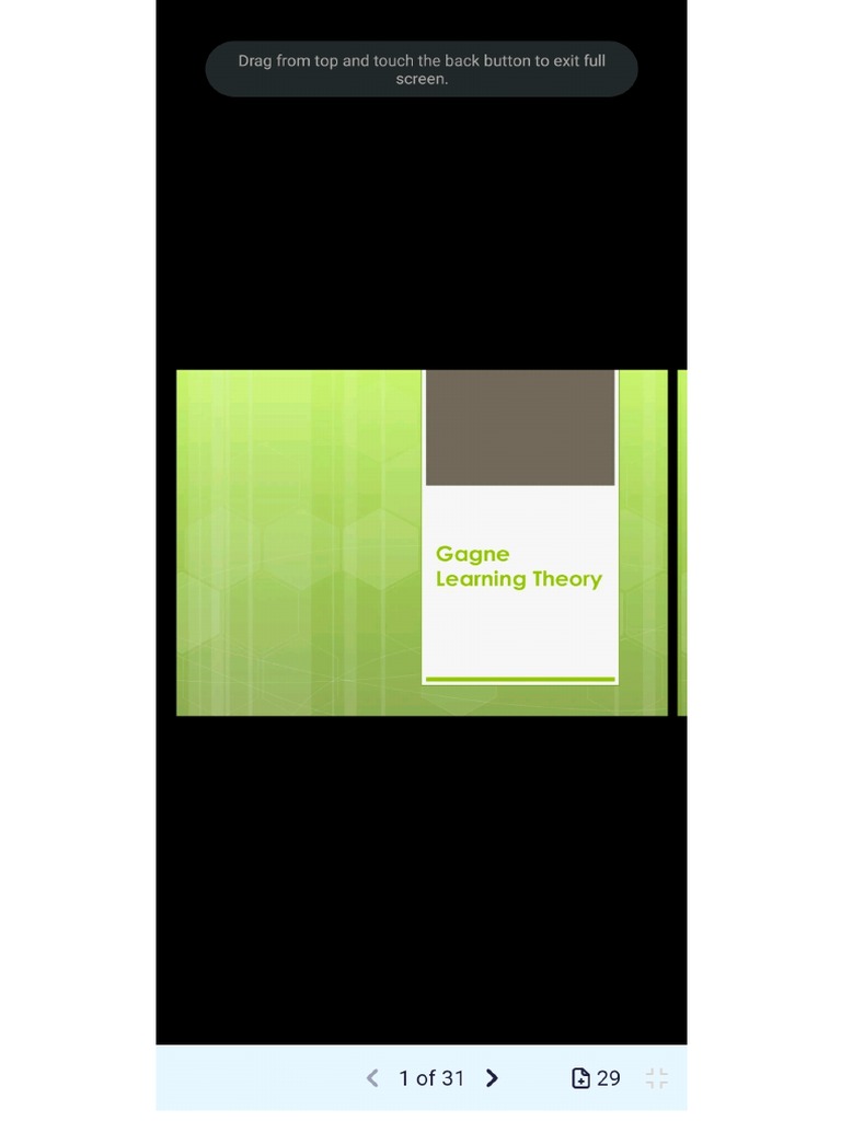gagne learning theory | PDF