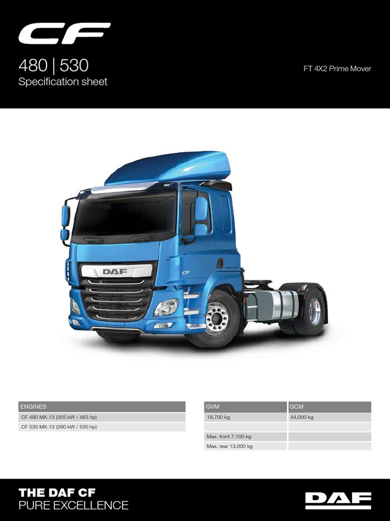 Daf CF MX13 FT SS 0921 | PDF