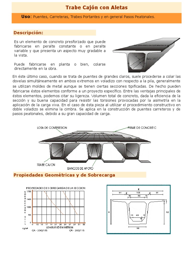 TRABE CAJON CON ALAS | PDF