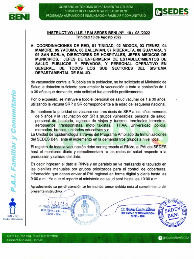 Instructivo Pai | PDF