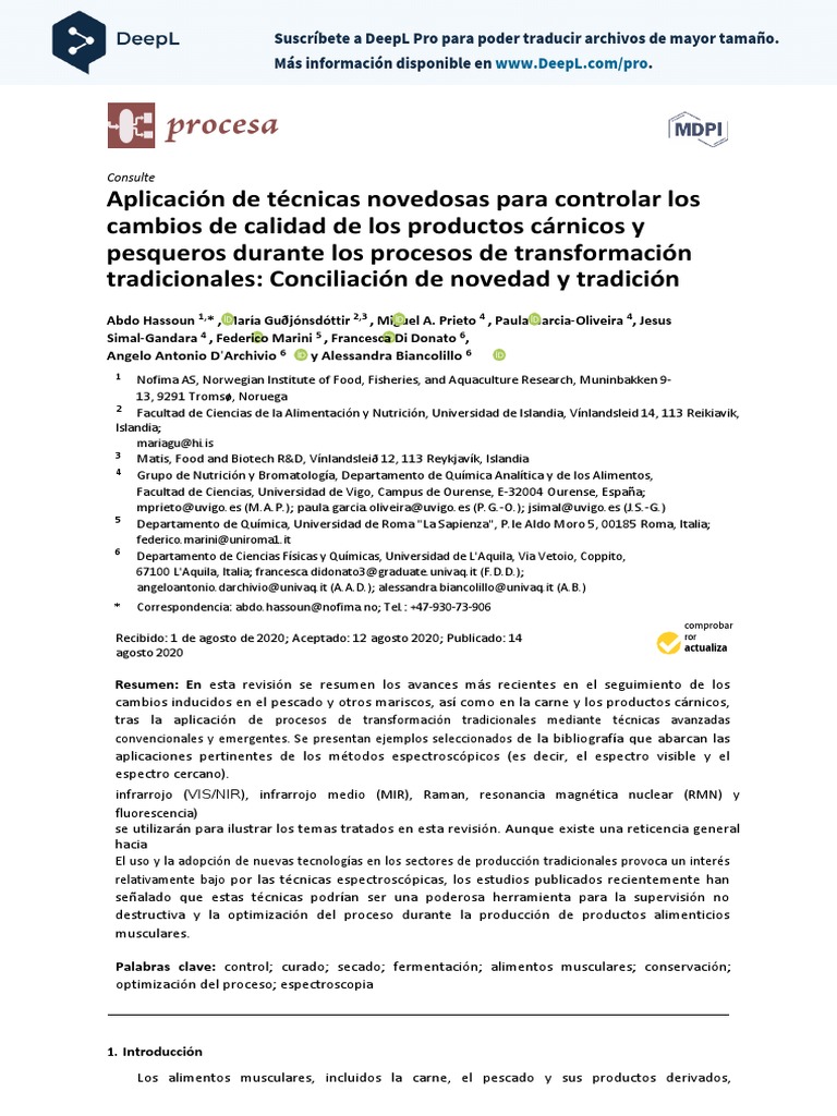 JOURNAL CLUB 8 Application of Novel Techniques For Monitoring Es | PDF ...