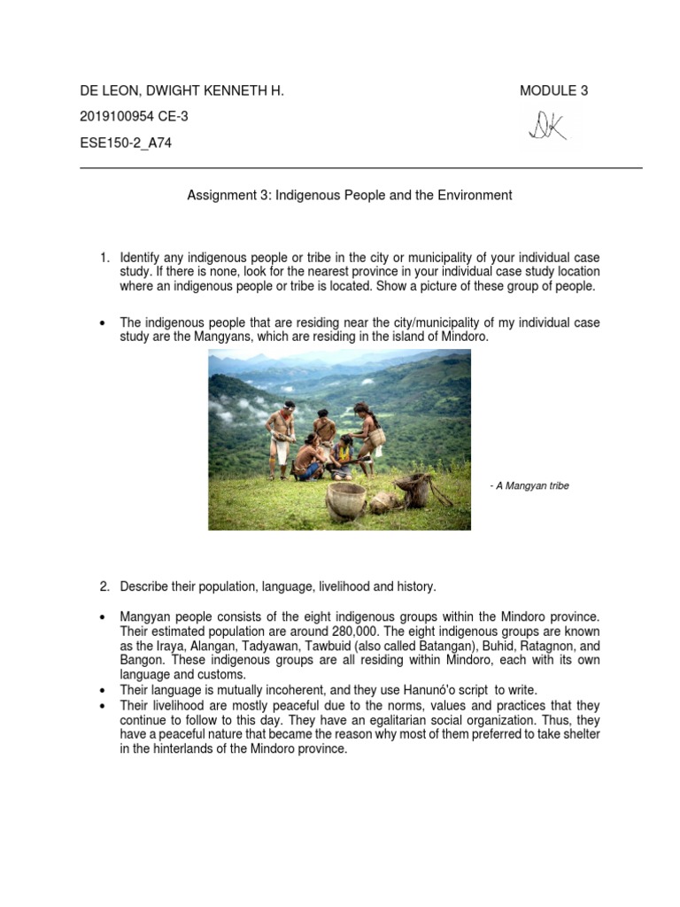 Mangyan Culture and Environment in Mindoro | PDF