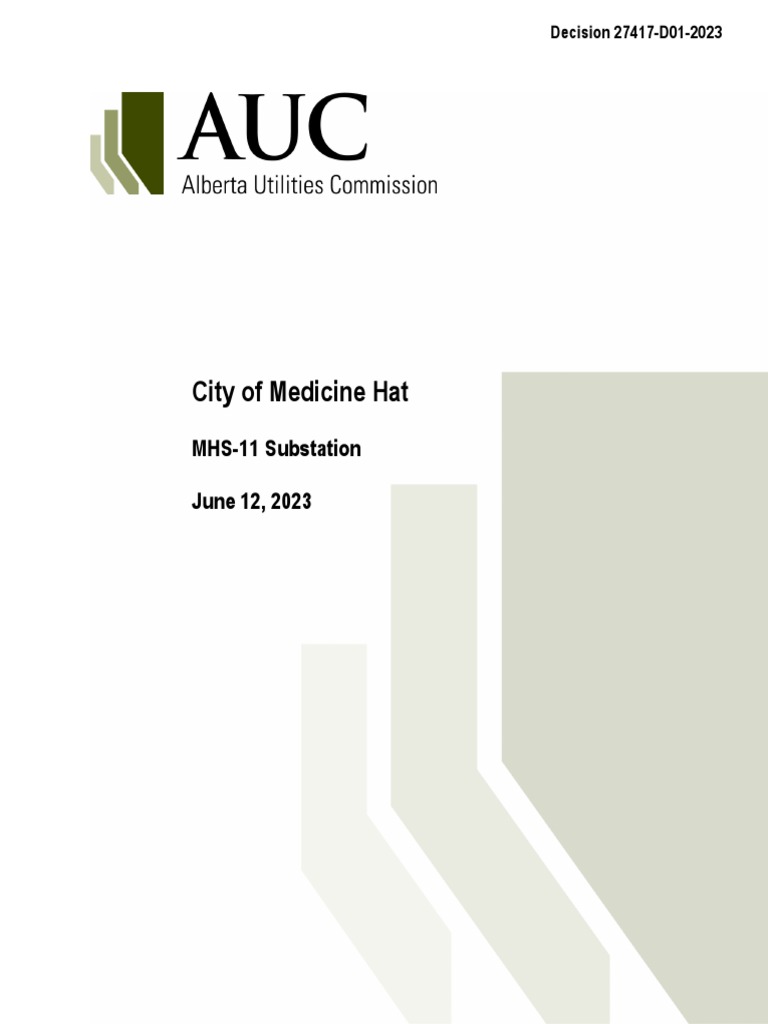 AUC Substation Decision | PDF | Electrical Substation | Electric Power Transmission