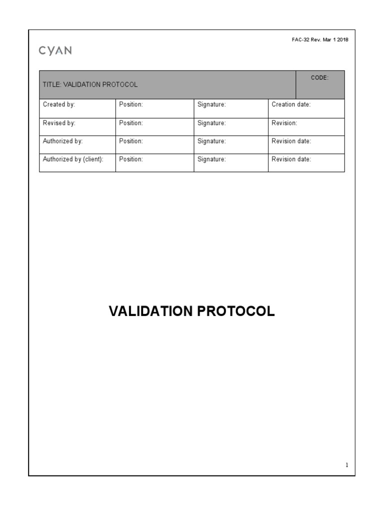 Validation Format | PDF