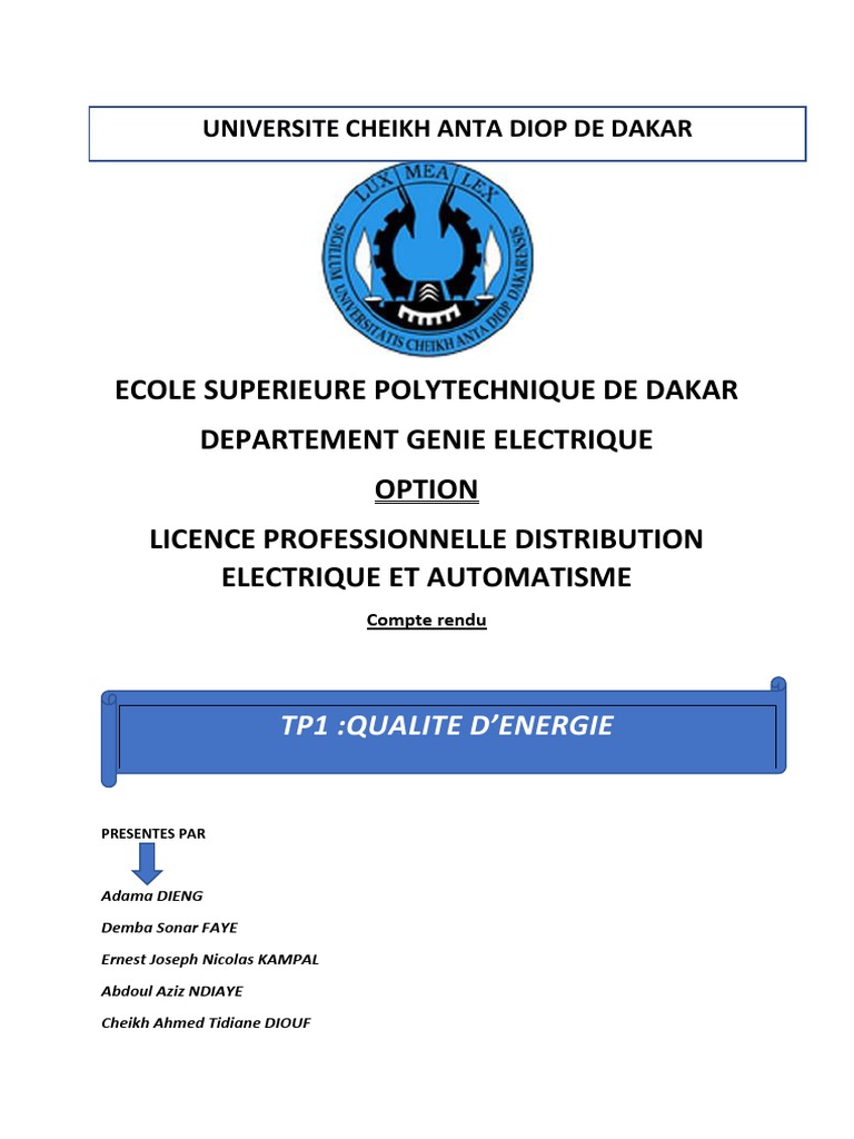 Ecole Superieure Polytechnique de Daka1 | PDF | Ordinateurs